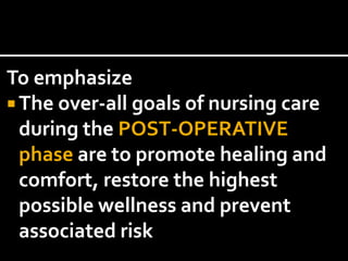 Post operative complications | PPT