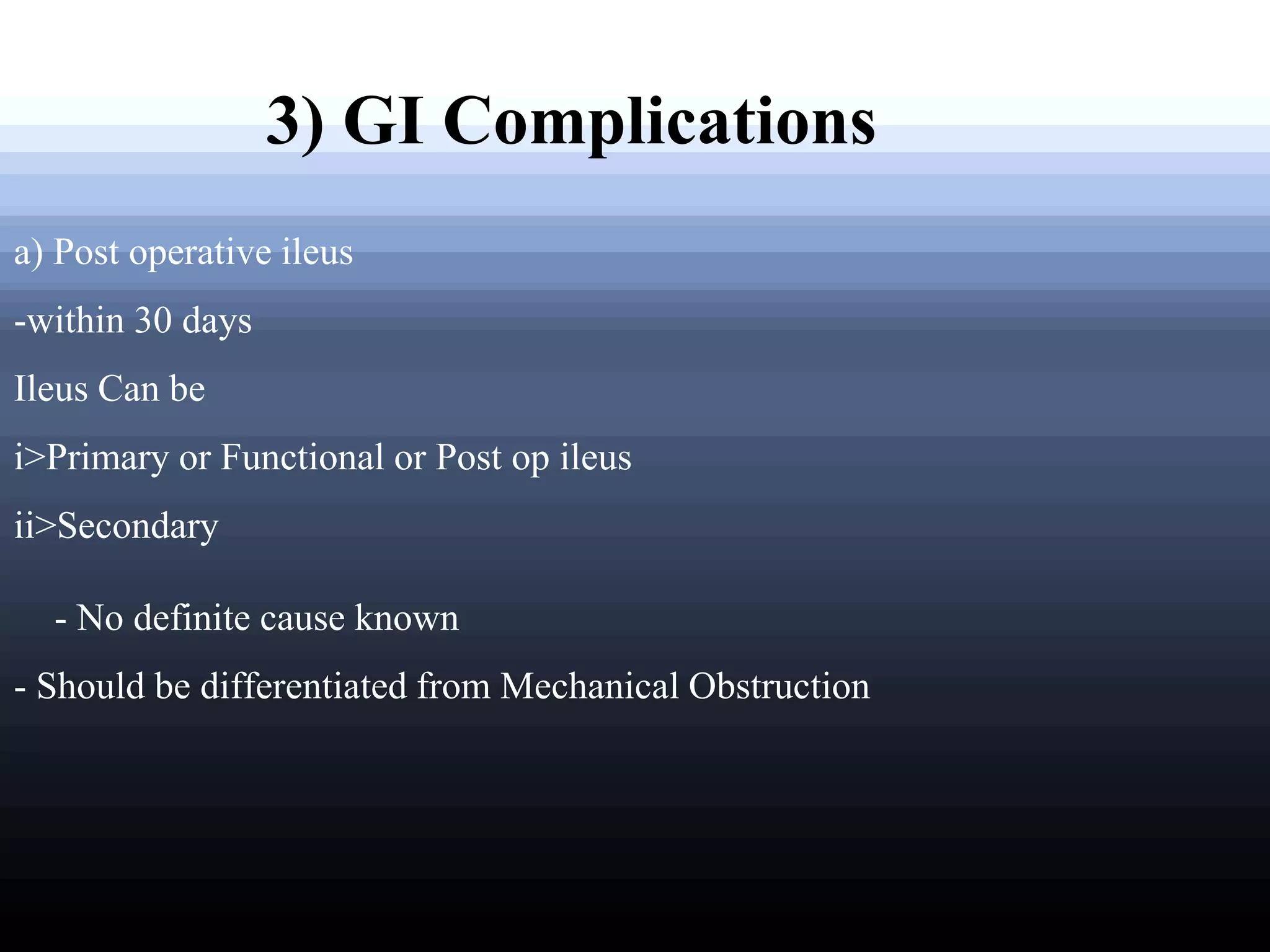 Post operative complications | PPTX