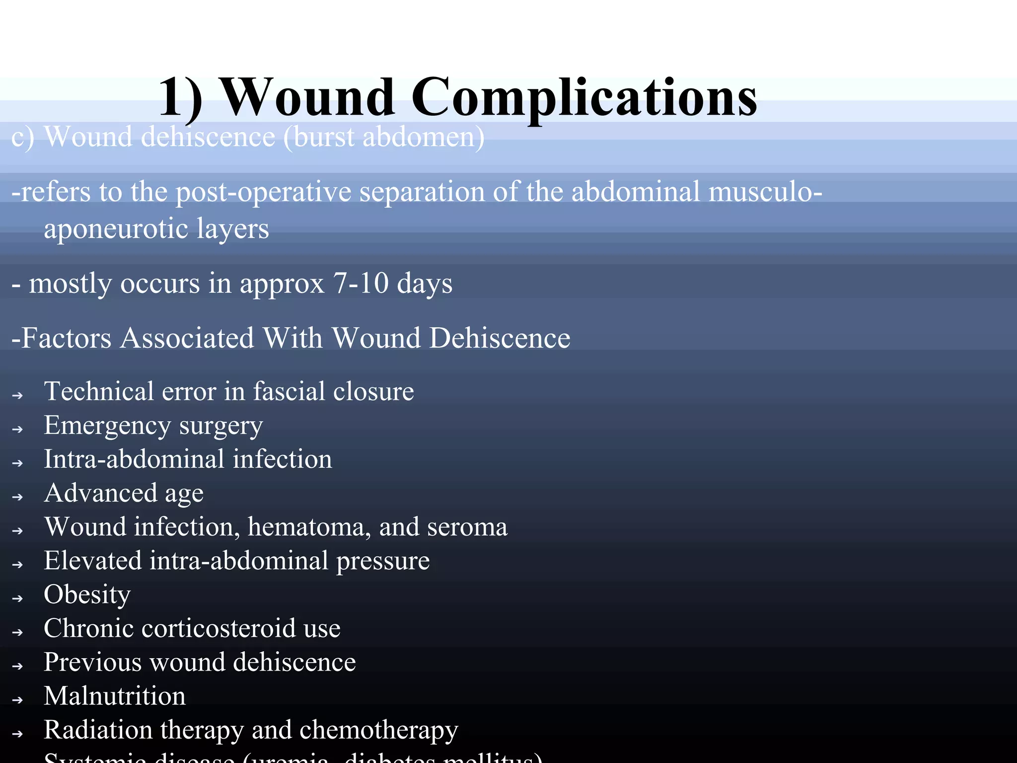 Post operative complications | PPTX