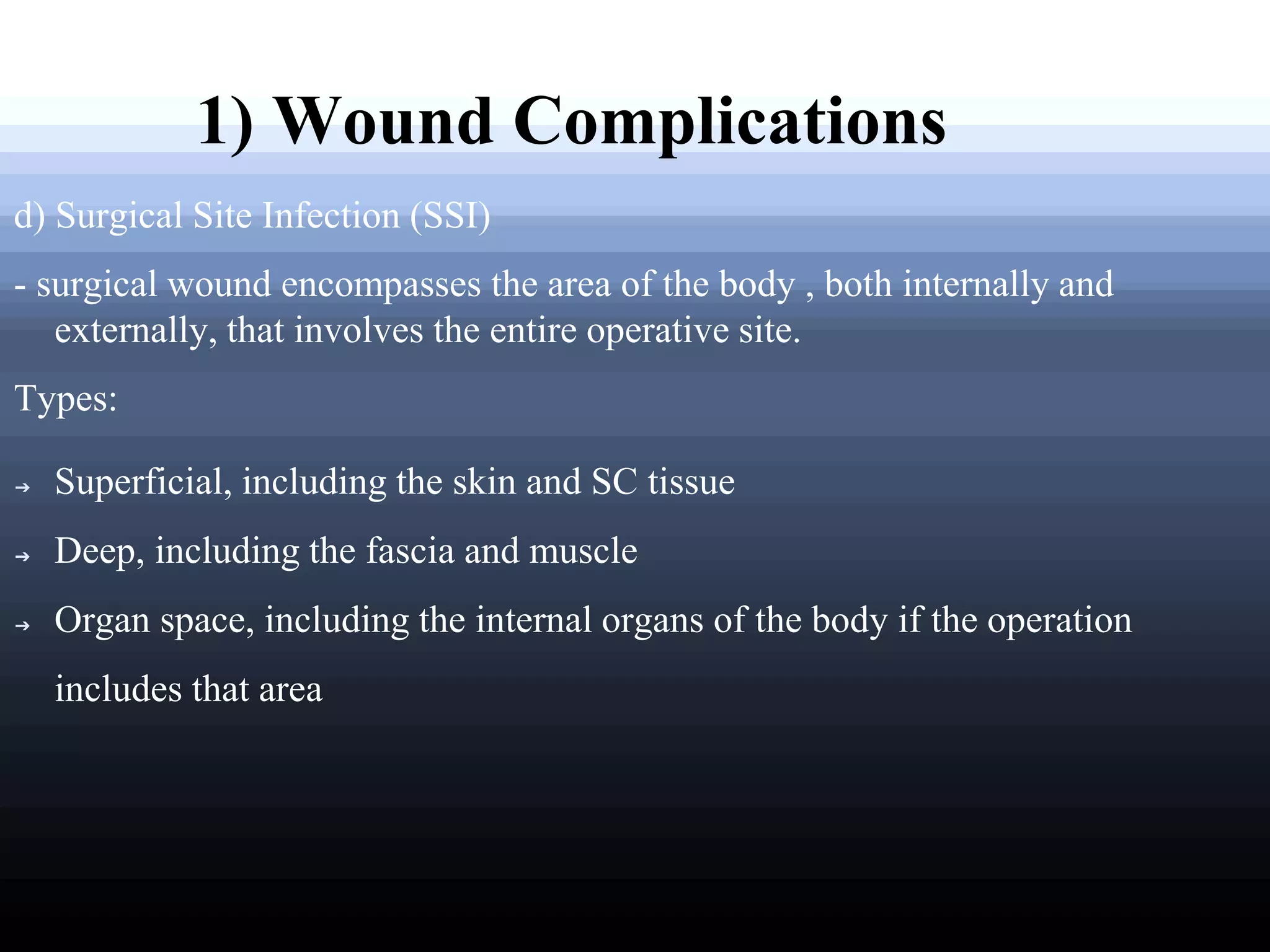 Post operative complications | PPTX