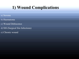 Post operative complications | PPTX