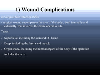 Post operative complications | PPTX
