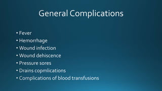Postoperative complications | PPTX