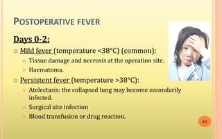 Postoperative complications and their management | PPTX