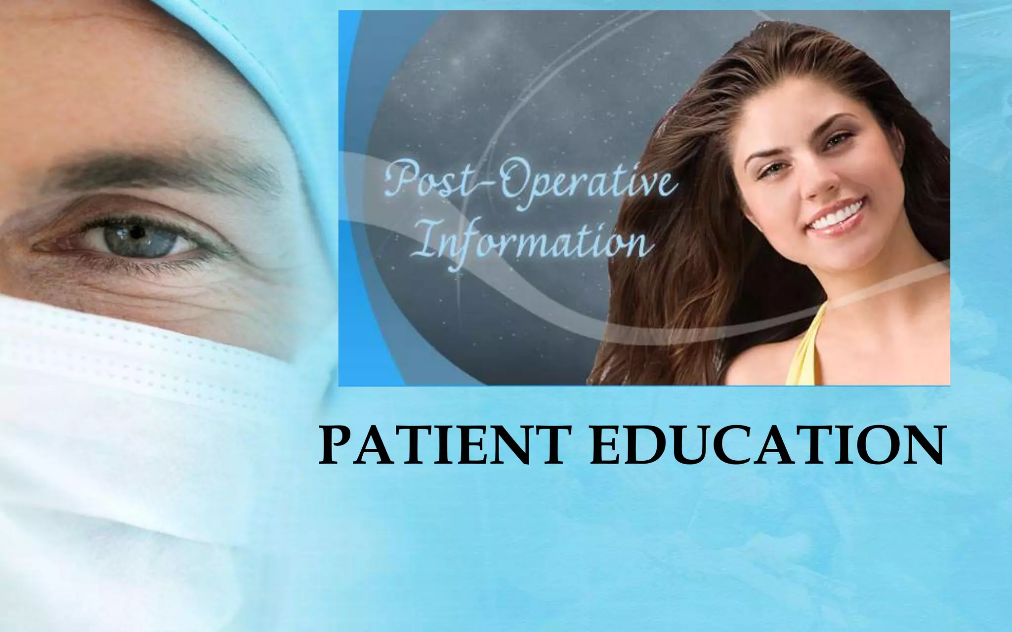 Postoperative discharge instructions | PPTX