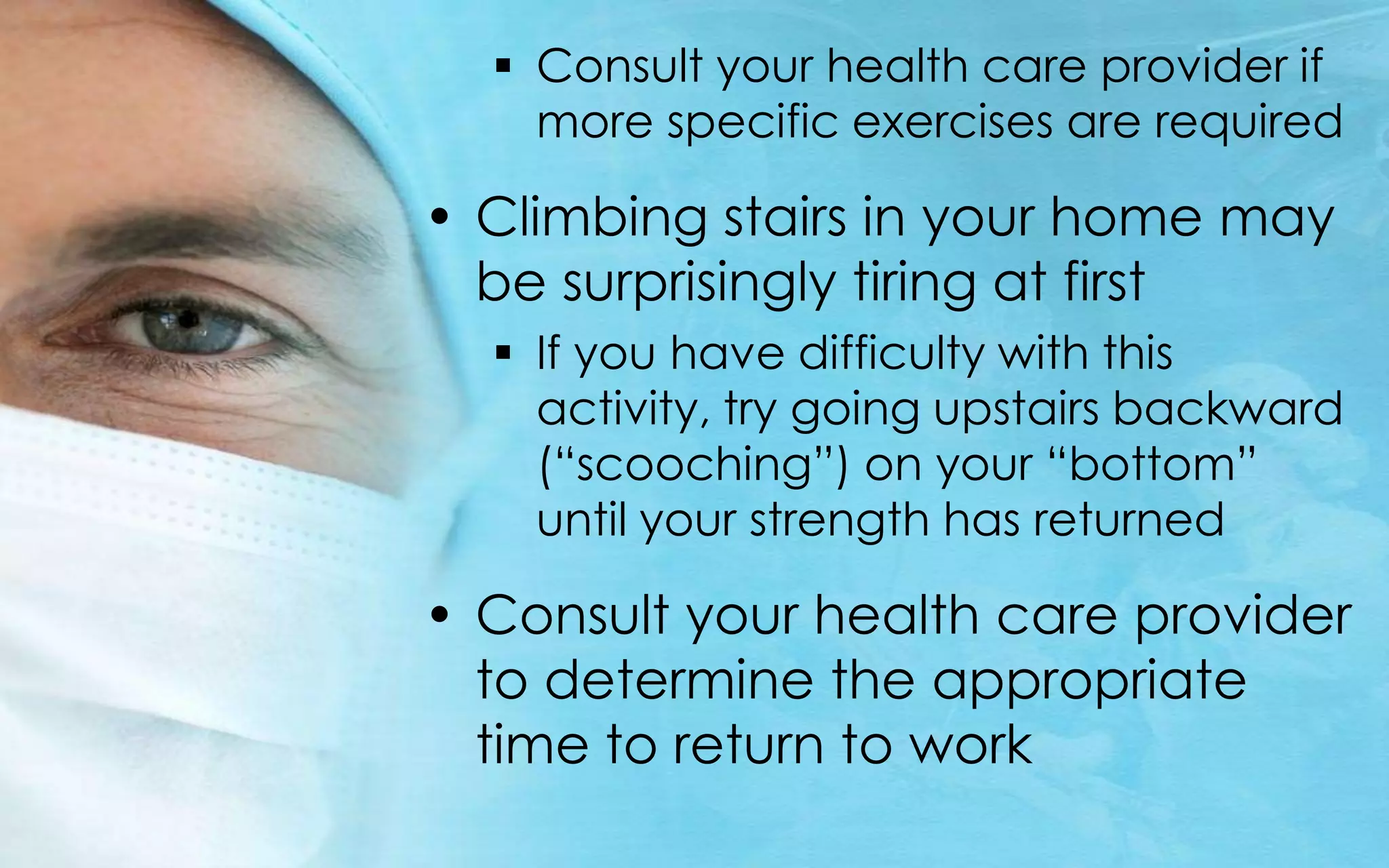 Postoperative discharge instructions | PPTX