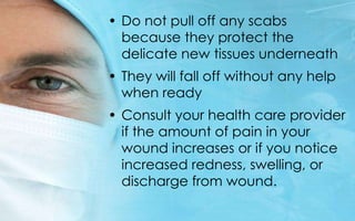 Postoperative discharge instructions | PPTX