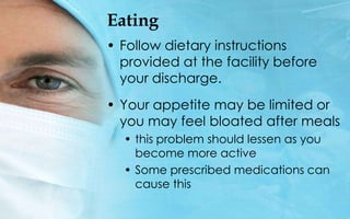 Postoperative discharge instructions | PPTX