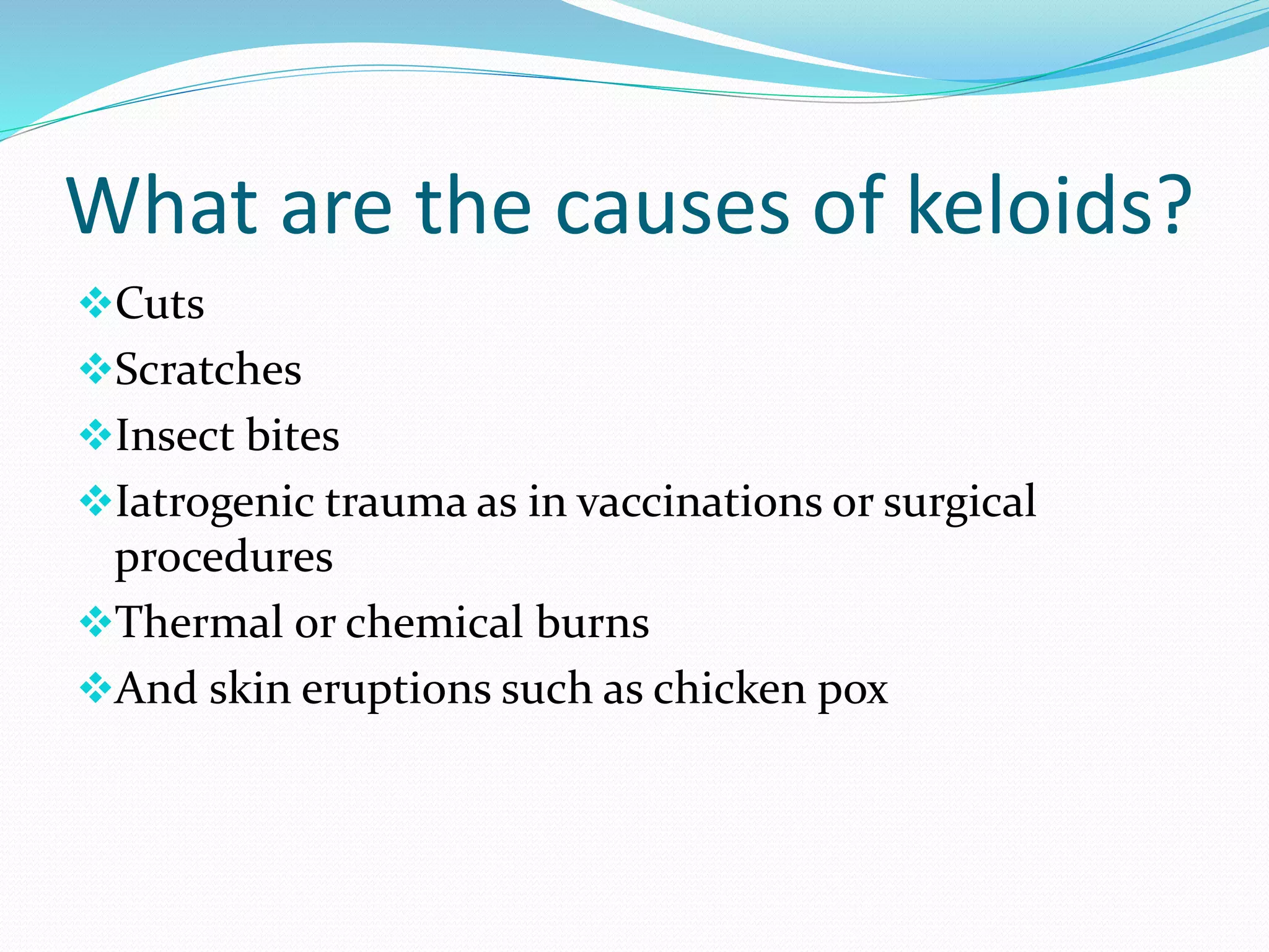 Post operative electron beam therapy for keloids by loreh peter | PPTX