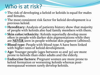 Post operative electron beam therapy for keloids by loreh peter | PPTX