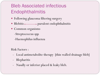 Post operative endophthalmitis | PPTX