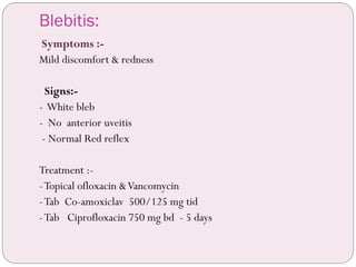Post operative endophthalmitis | PPTX