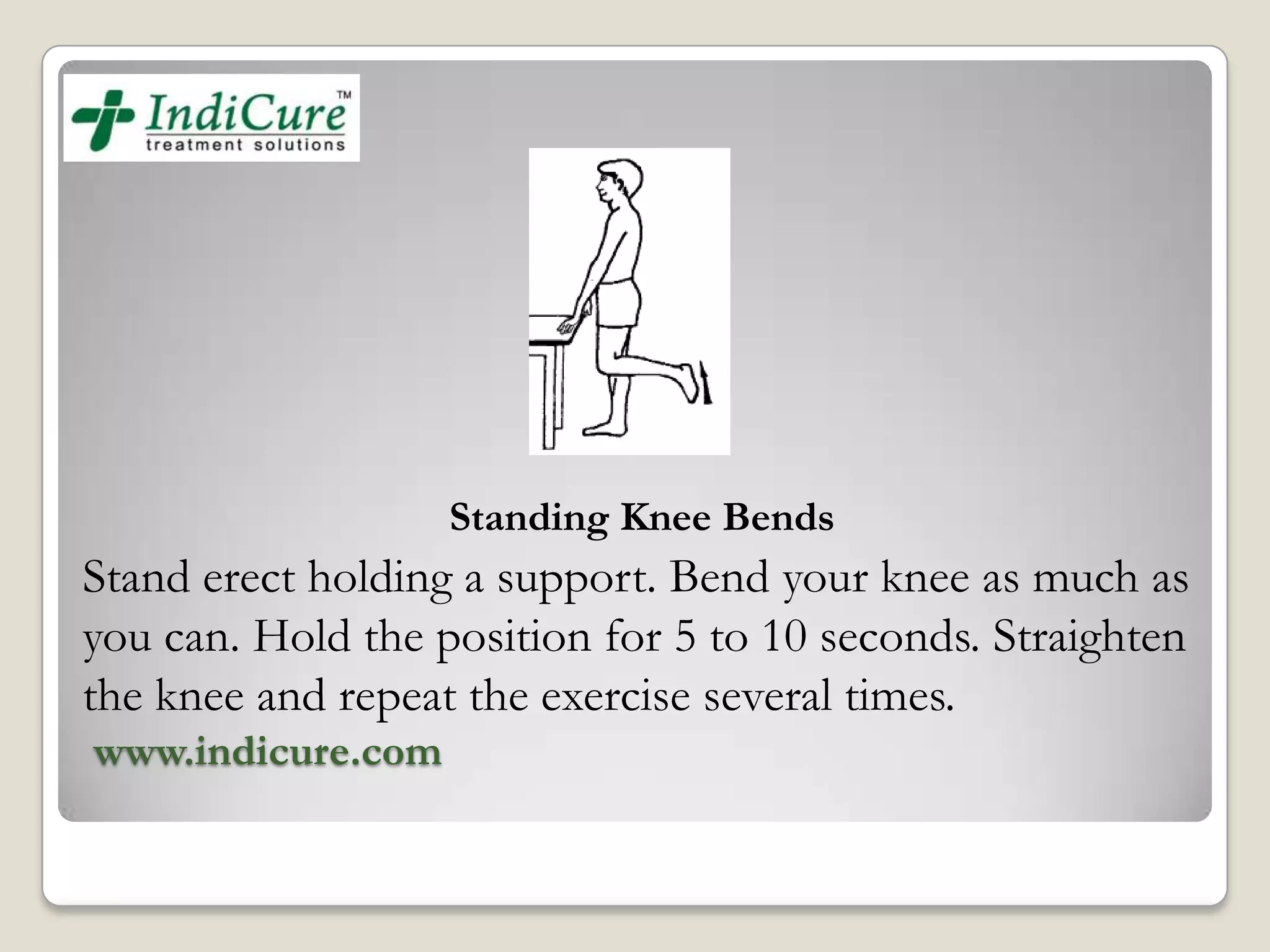 Post operative exercises after total knee replacement surgery | PPTX