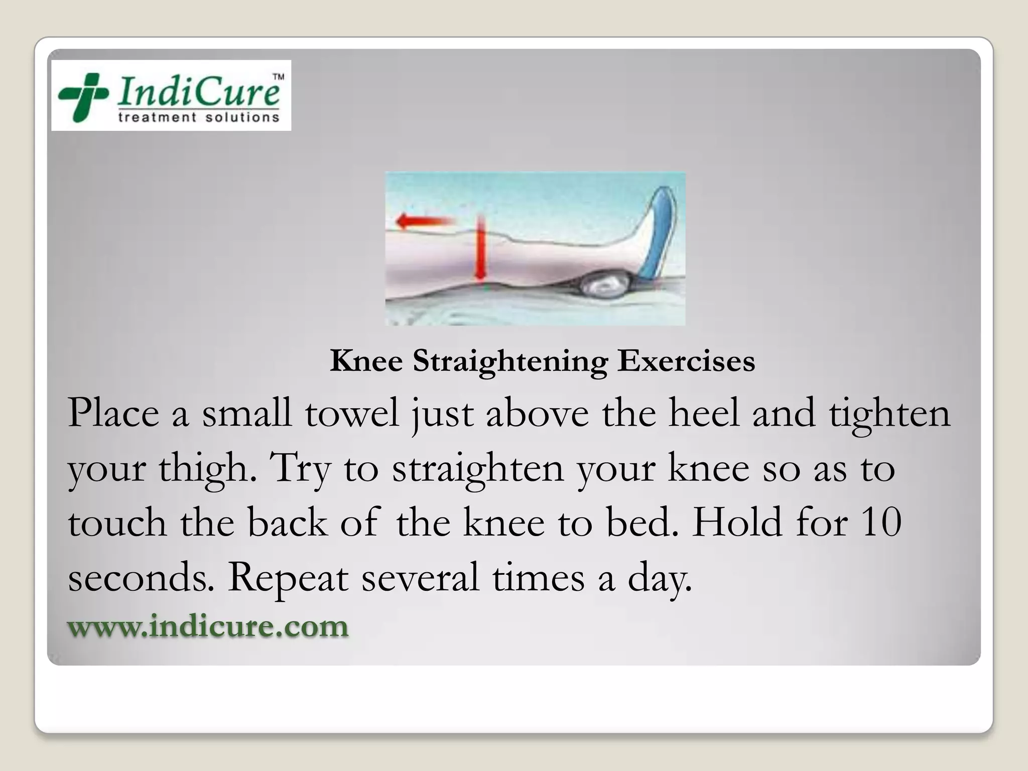 Post operative exercises after total knee replacement surgery | PPTX