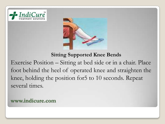 Post operative exercises after total knee replacement surgery | PPTX ...