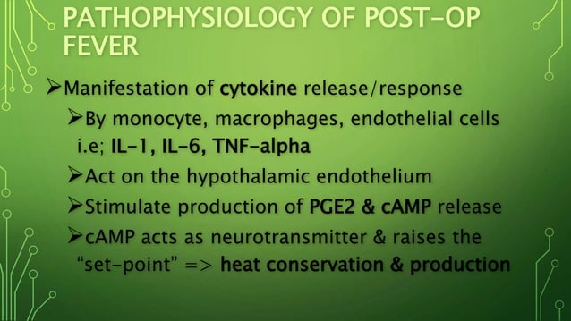 POST OPERATIVE FEVER.pptx | Infectious Diseases | Diseases and Conditions