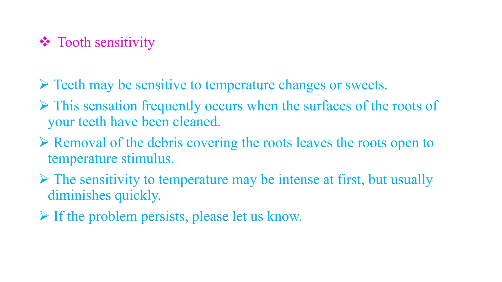 Post operative instructions | PPTX