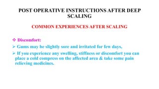 Post operative instructions | PPTX