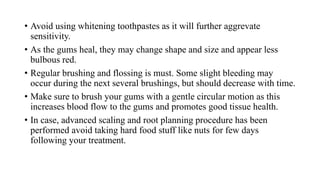 Post operative instructions | PPTX