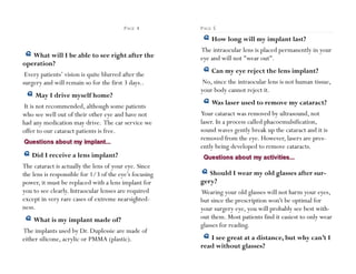 Post operative instructions for cataract surgery by dr. michael ...