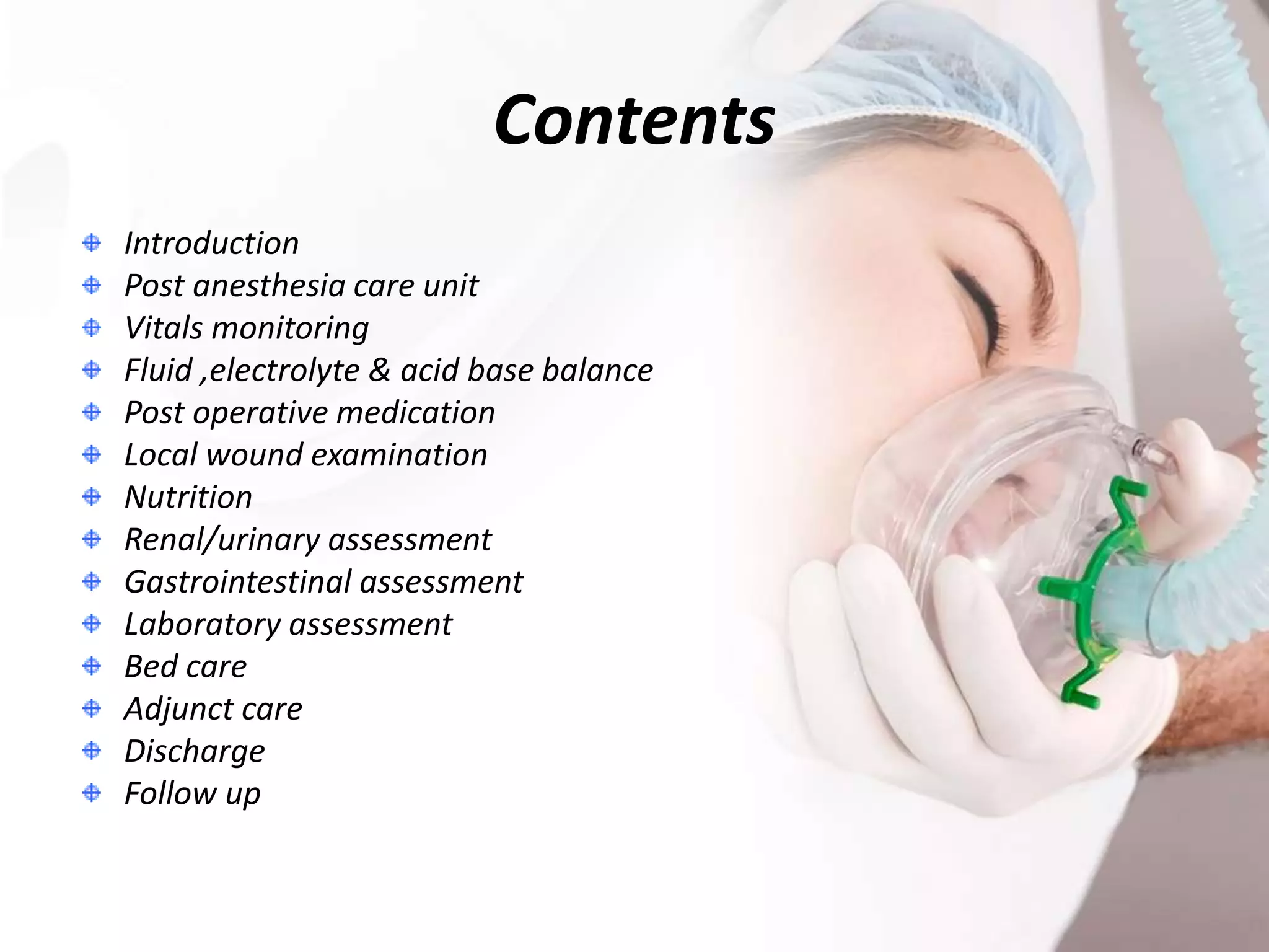 general post operative care | PPTX