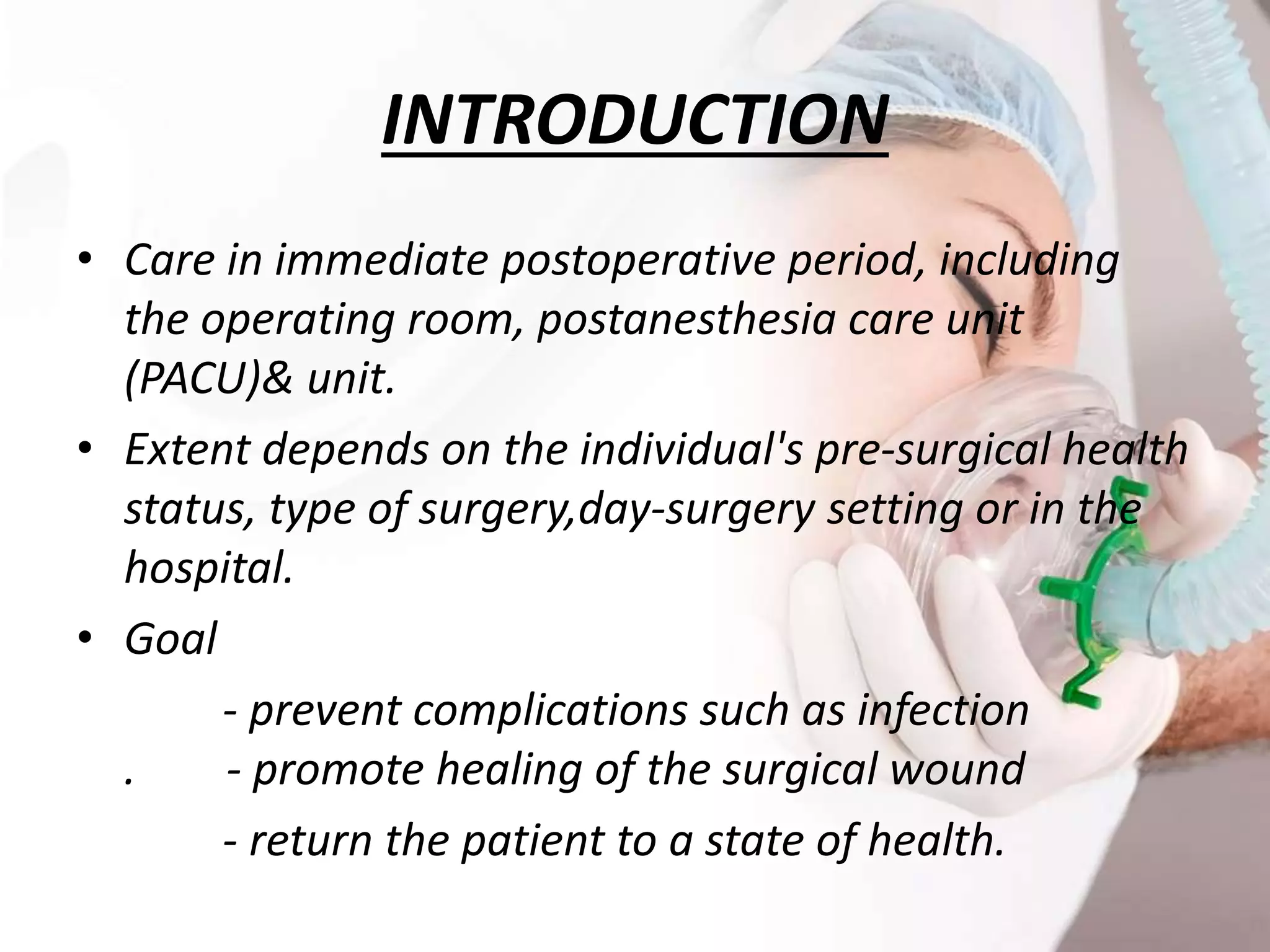general post operative care | PPTX