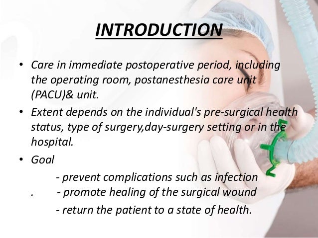 general post operative care