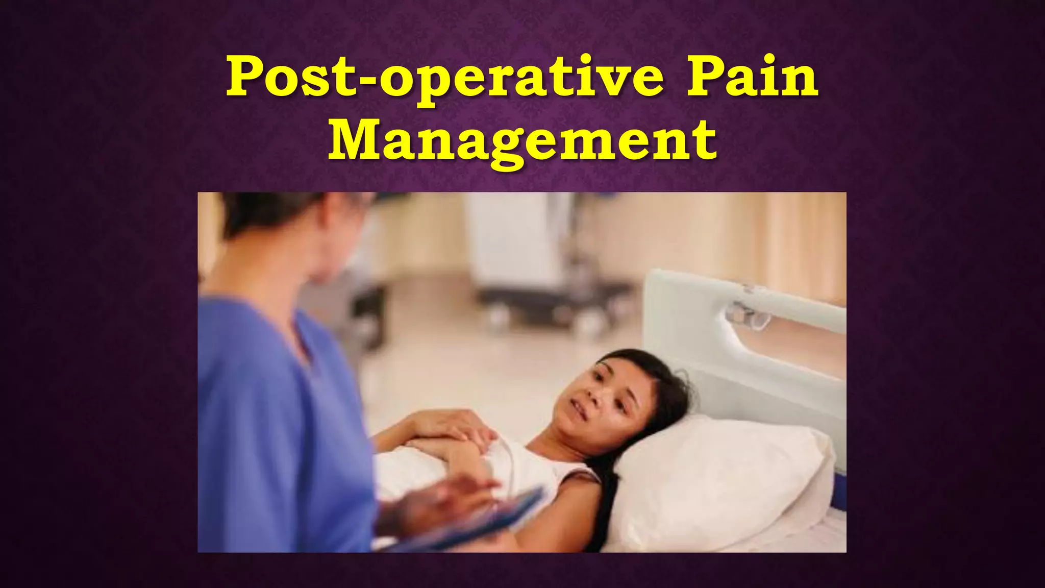 Post operative management | PDF