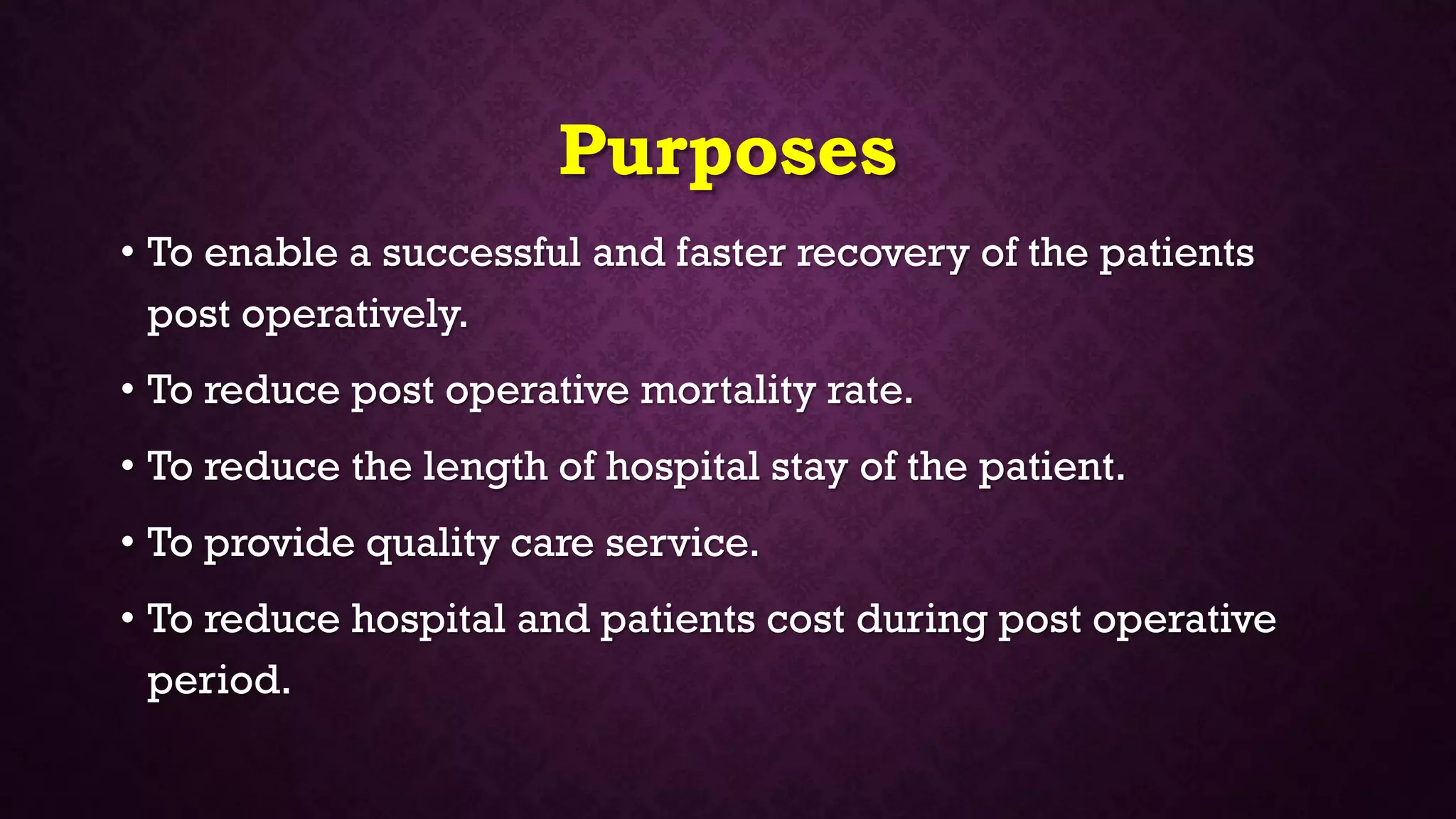 Post operative management | PDF