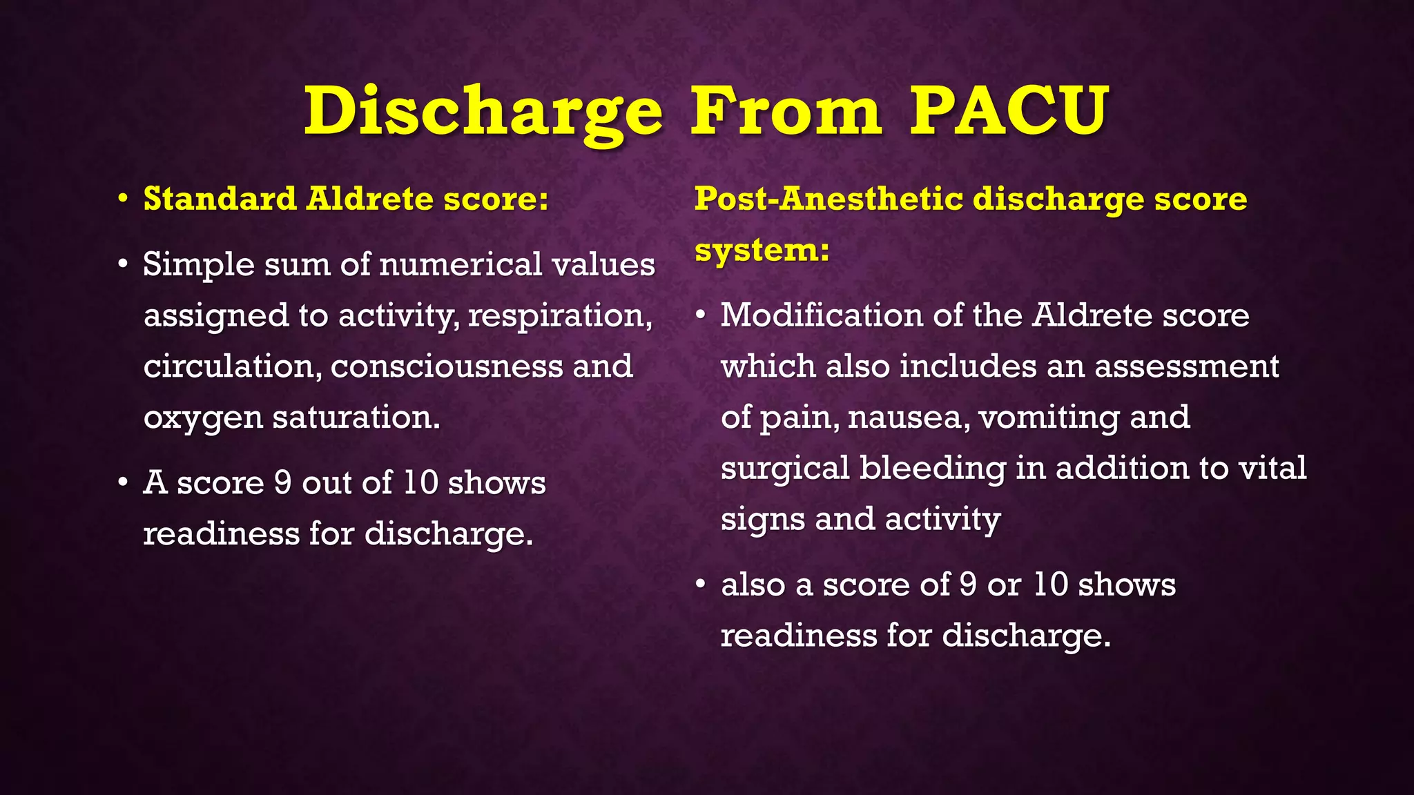 Post operative management | PDF