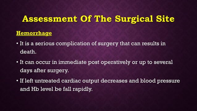 Post operative management | PDF | First Aid | Injuries