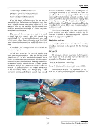 Post Operative Pain after Cholecystectomy Conventional Laparoscopy ...