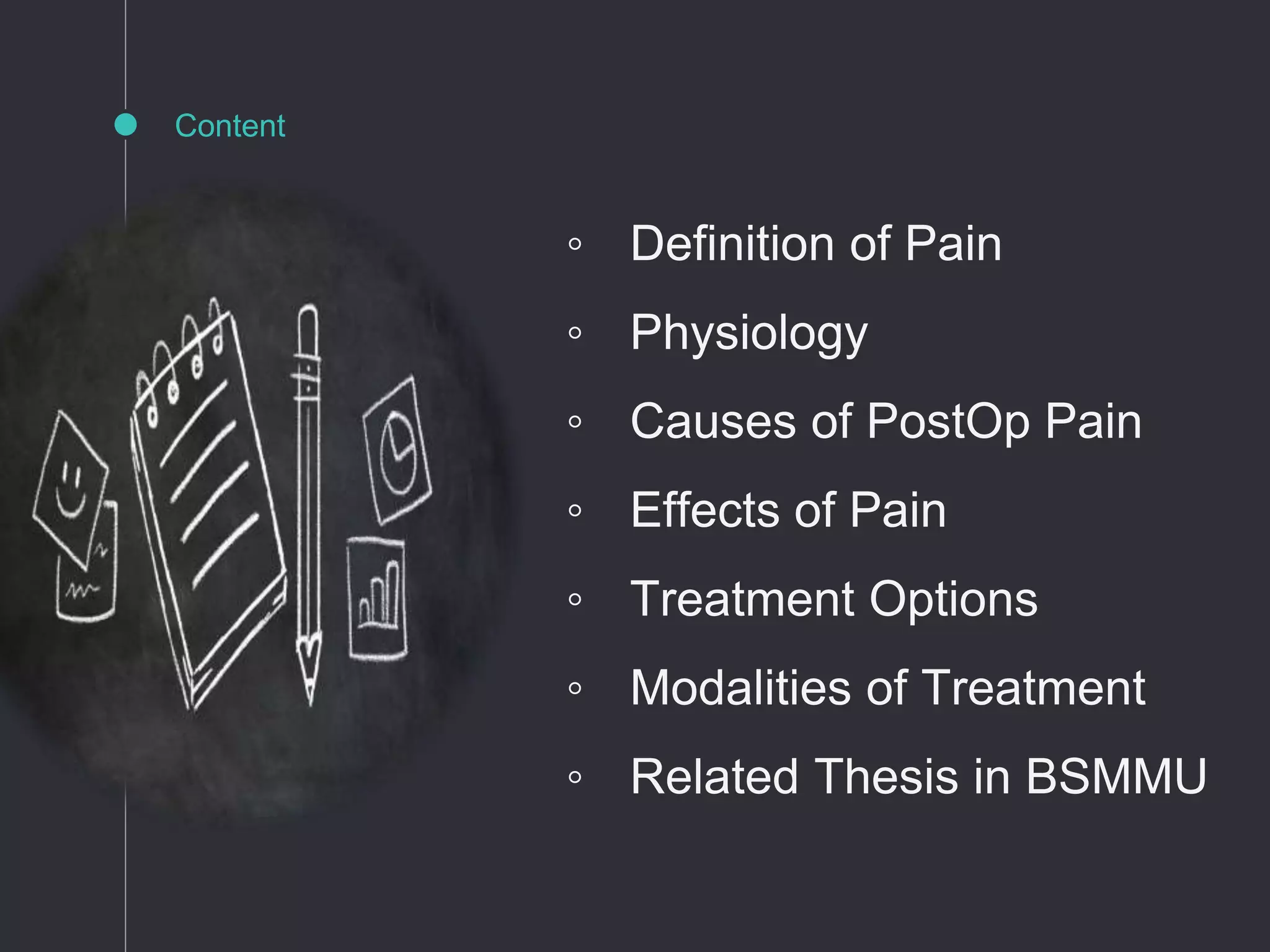 Post operative pain management | PPT