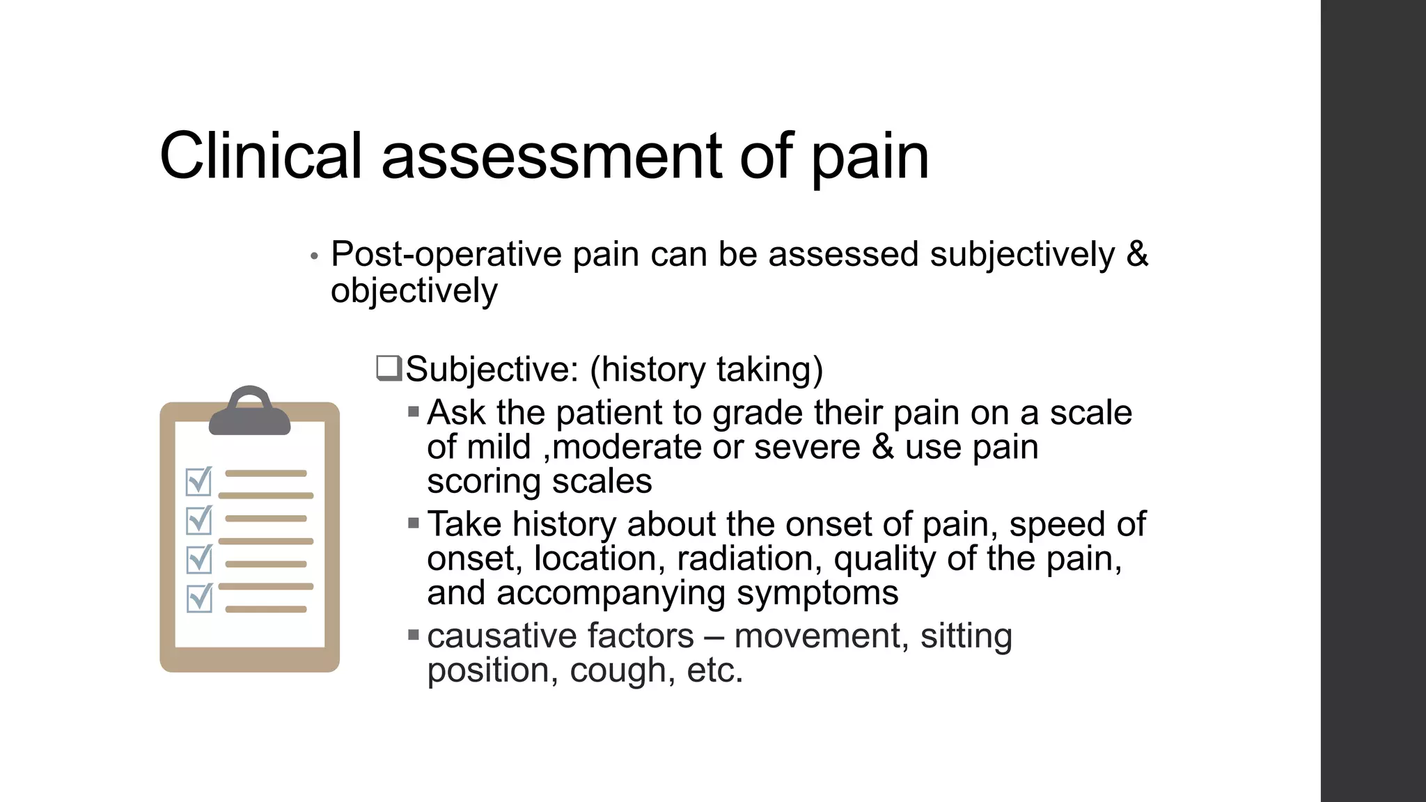 Postoperative pain management | PPTX
