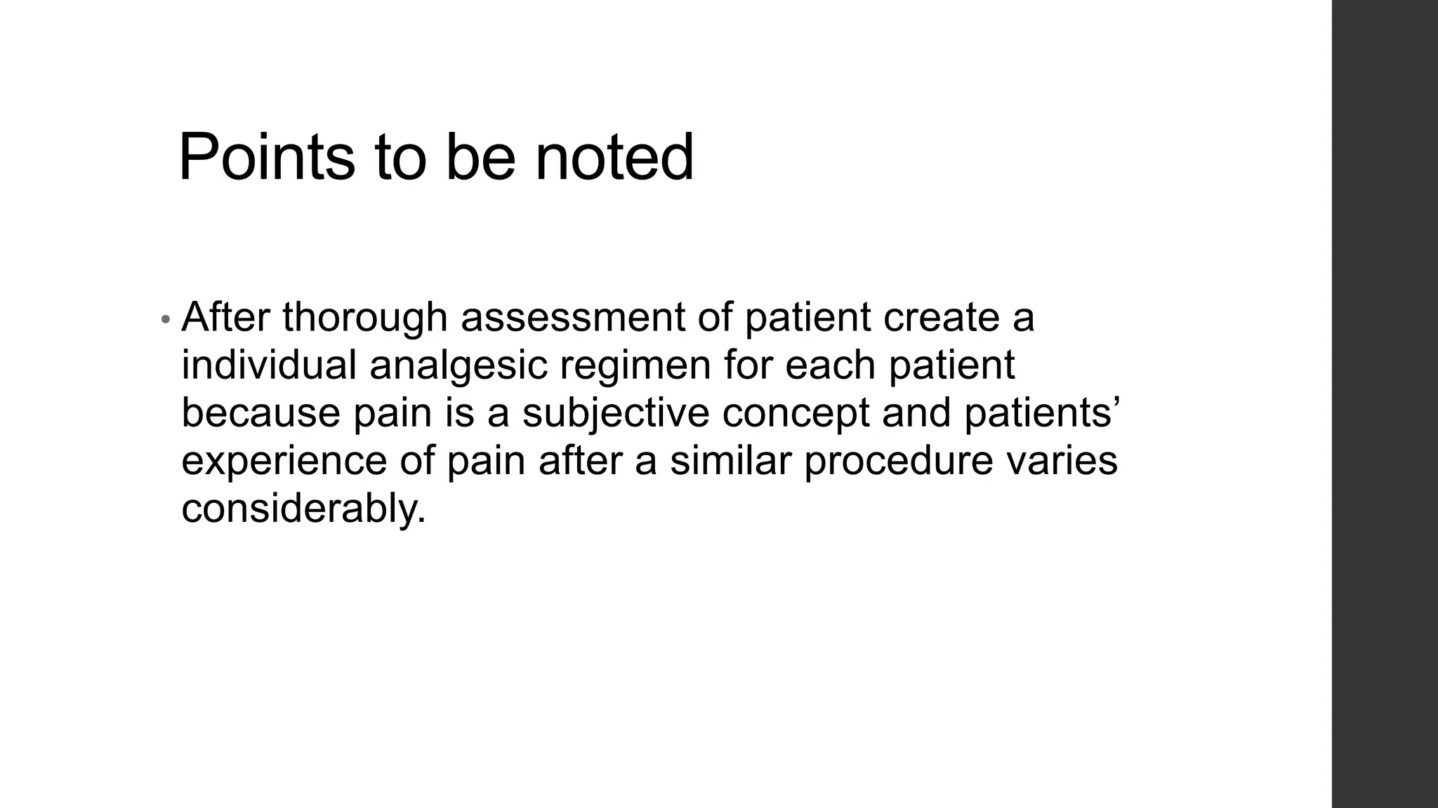 Postoperative pain management | PPTX
