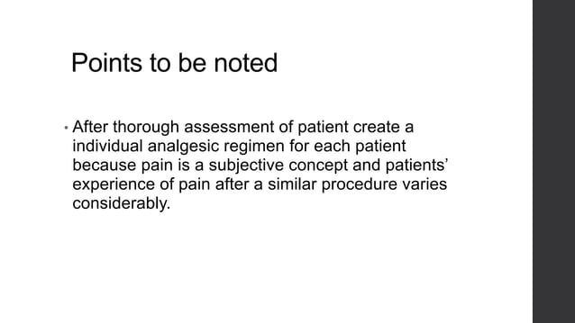 Postoperative pain management | PPTX | Physical Therapy | Wellness