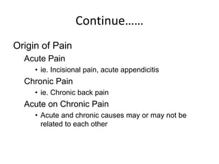 Postoperative pain management | PPTX