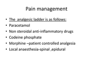 Postoperative pain management | PPTX