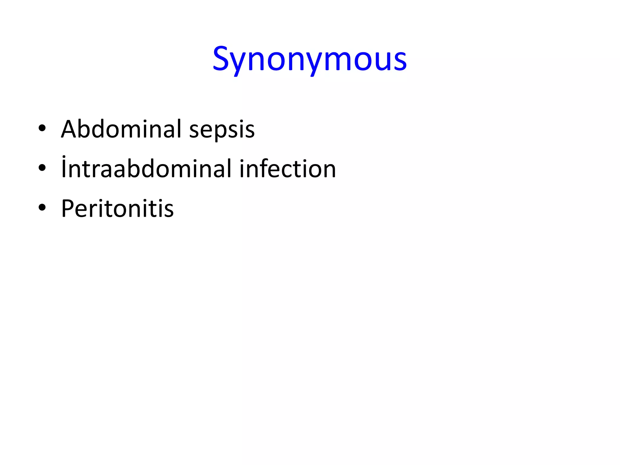 Postoperative peritonitis after elective surgery | PPTX