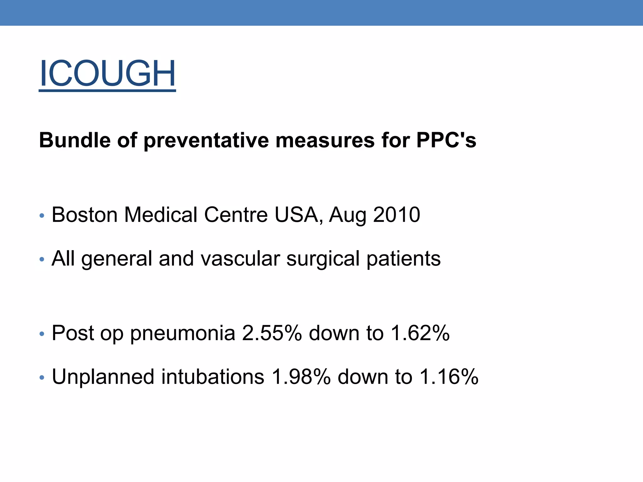 Postoperative pulmonary complications | PPTX