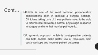 Postoperative pyrexia | PPT