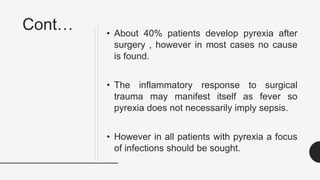 Postoperative pyrexia | PPT