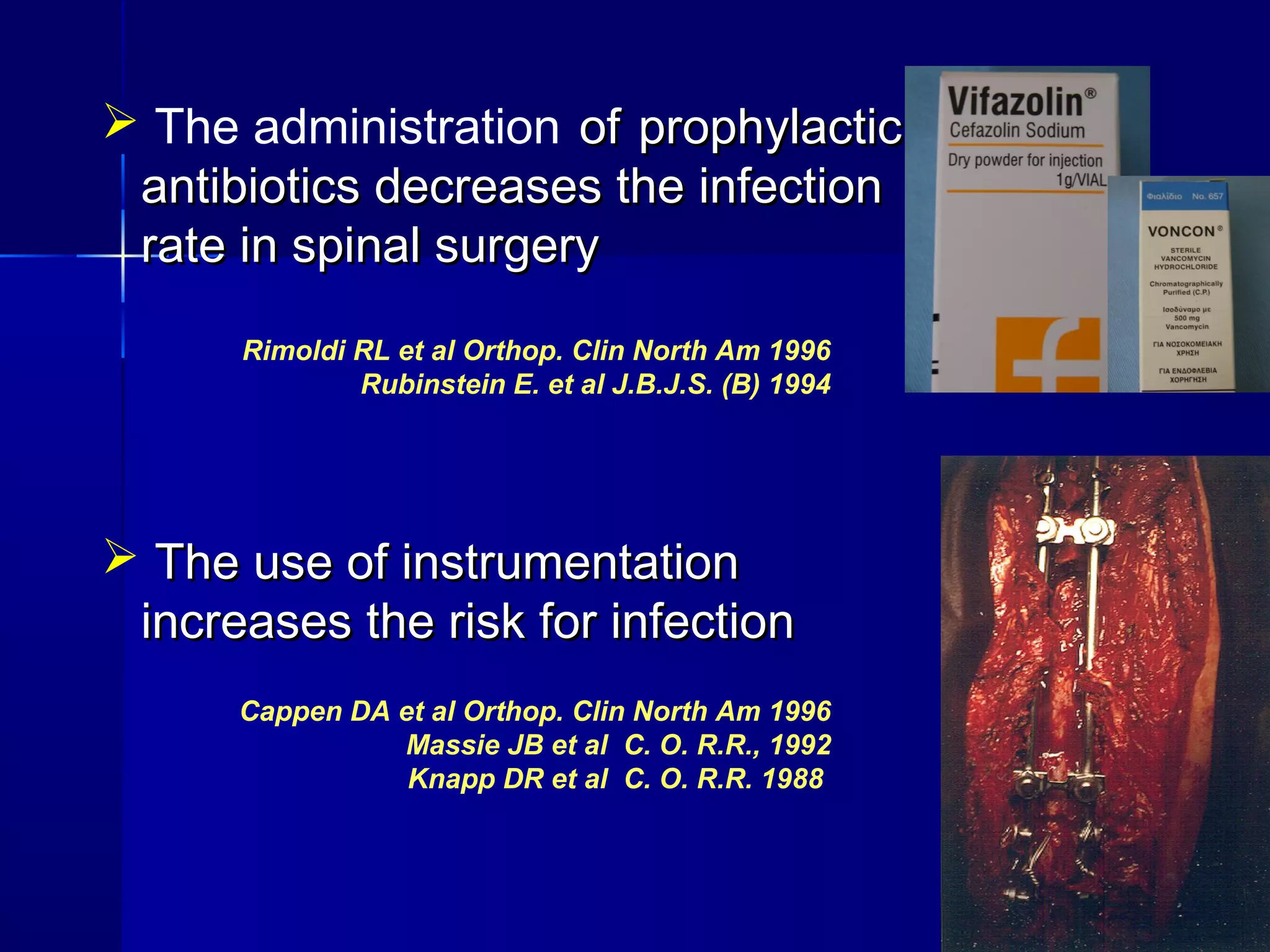 Late Post-operative Spinal Infections | PPT