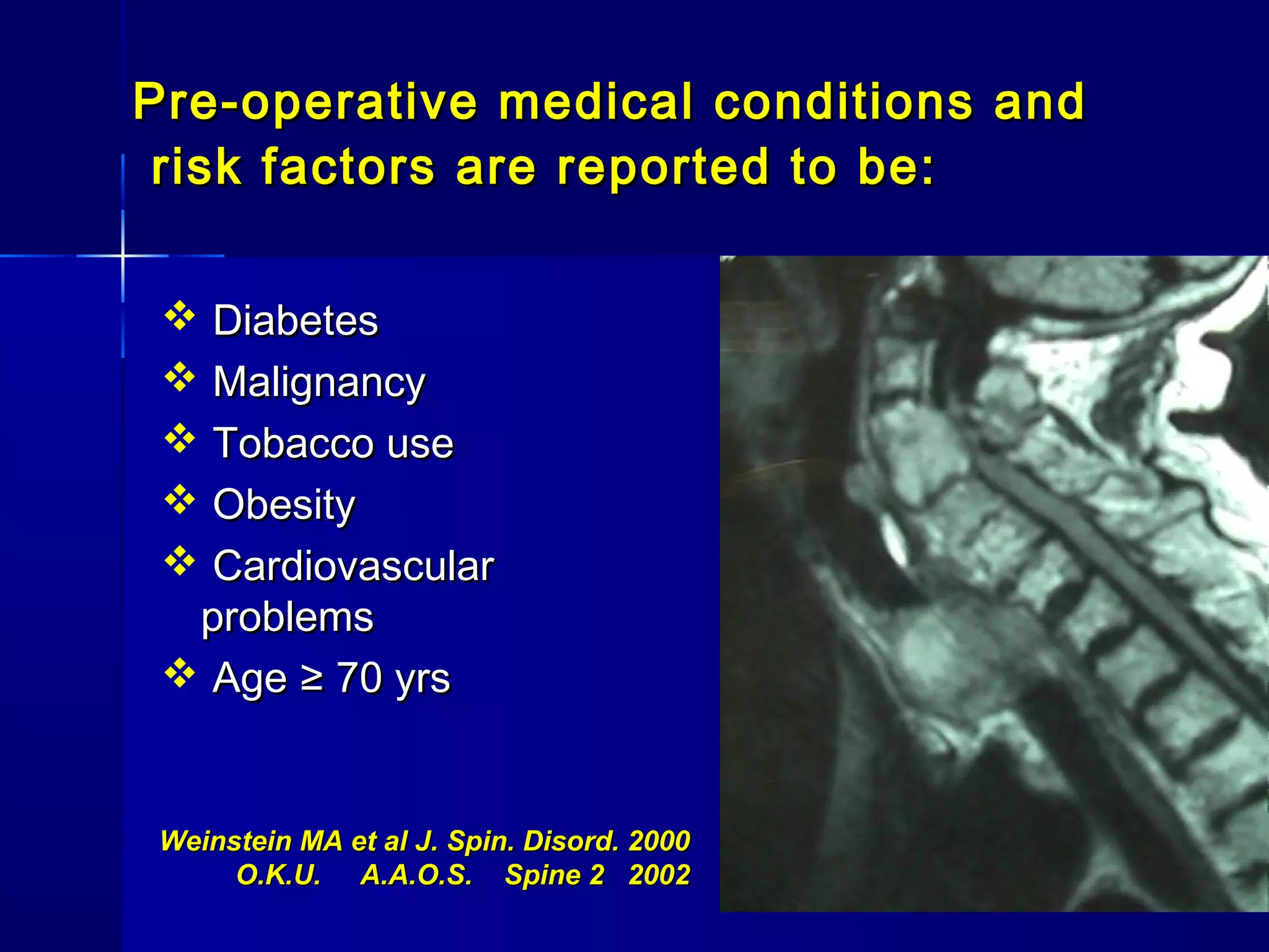 Late Post-operative Spinal Infections | PPT