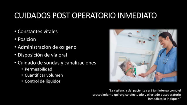 Postoperatorio Pptx Cirugía General Primer Año Pptx
