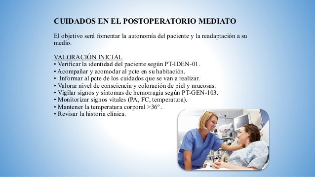 POSTOPERATORIO MEDIATO