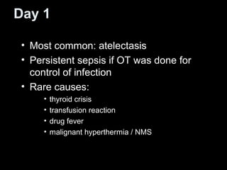 Postoperative fever | PPT