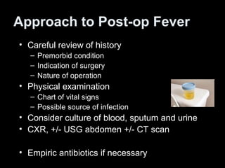 Postoperative fever | PPT