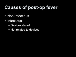 Postoperative fever | PPT