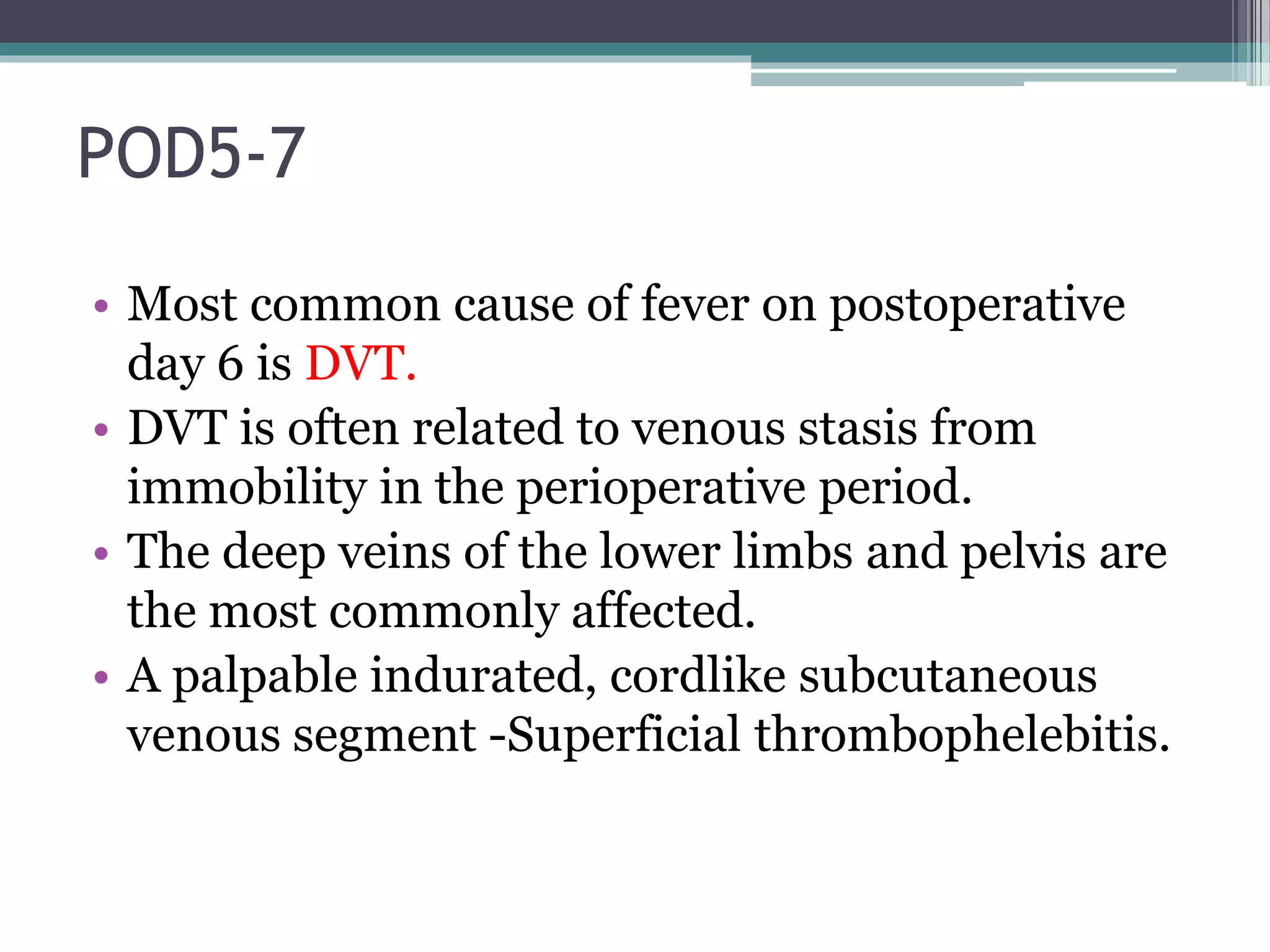 Post op fever | PPTX